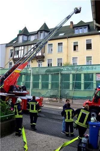 Spektakulärer Feuerwehreinsatz