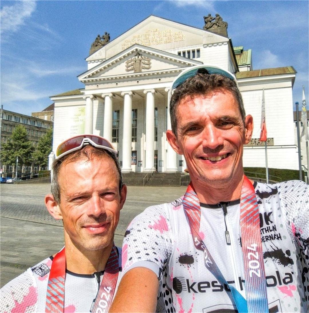 Enrico Benzio und Benjamin Becker mit „Bestzeiten“ beim „Ironman 70.3“