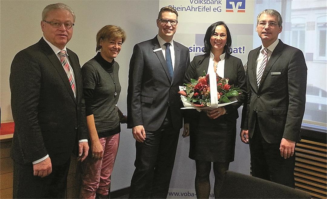 25 Jahre Volksbank - Andrea Rausch feiert Dienstjubiläum