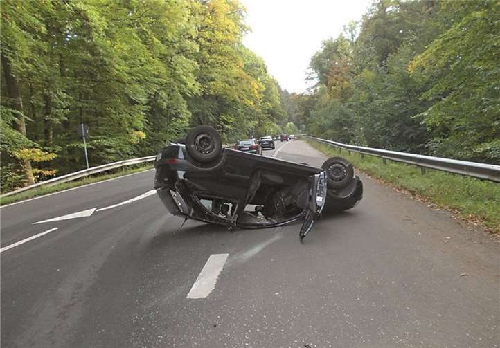 Auto überschlug sich mehrfach