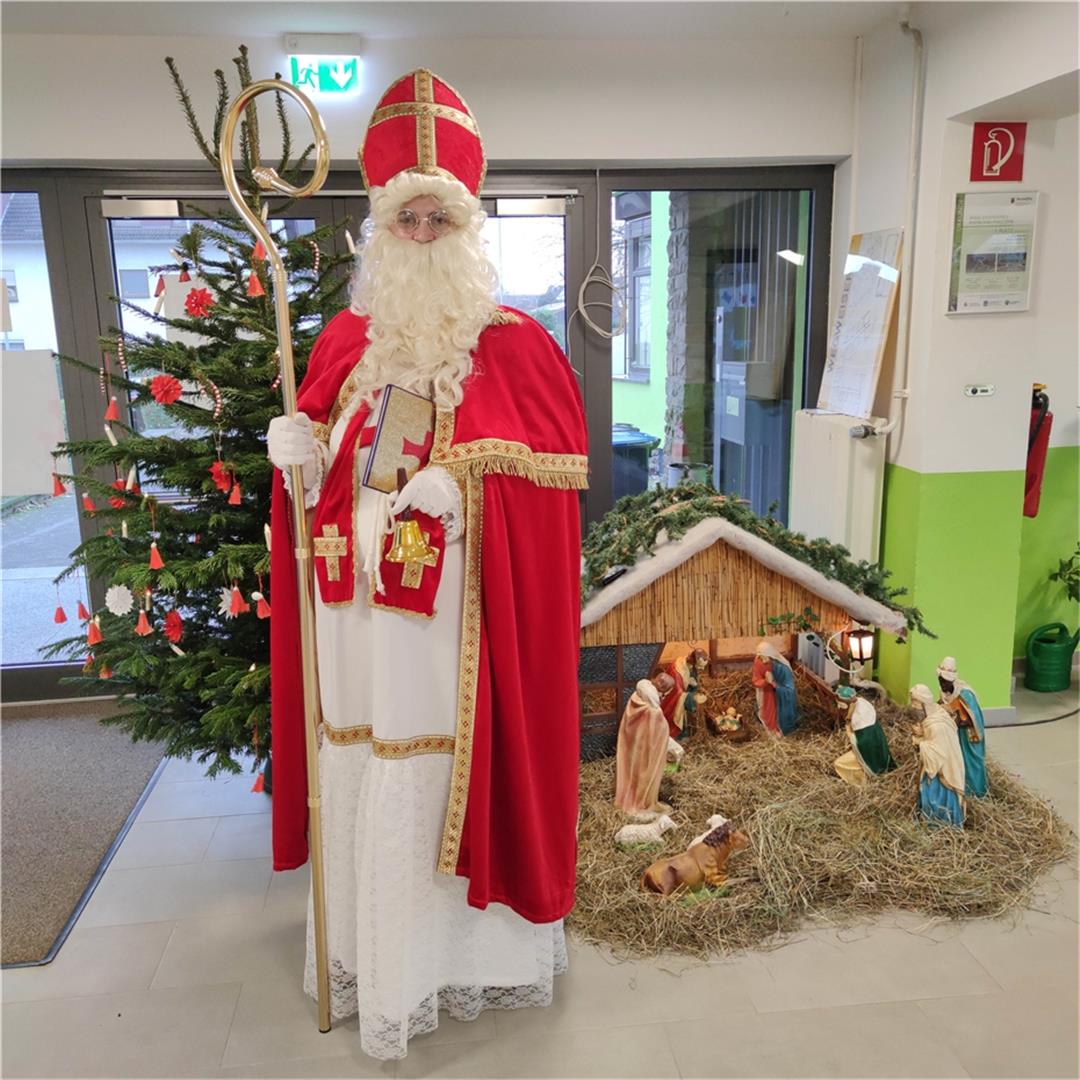 Der heilige Nikolaus kam zu Besuch