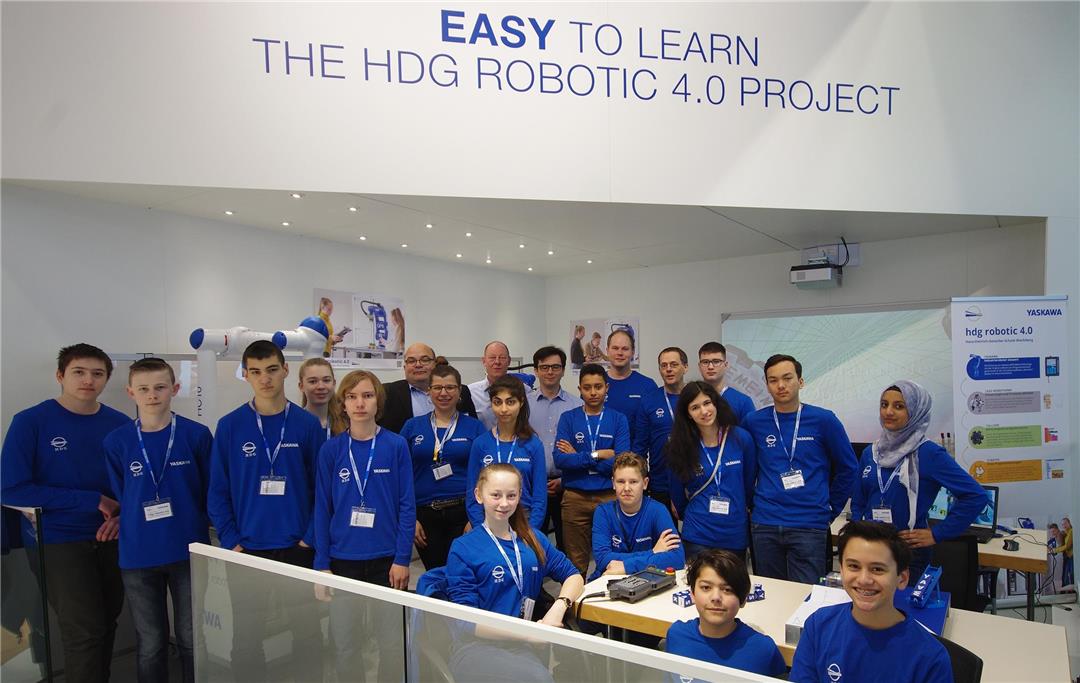 Mit dem Yaskawa-Roboter auf die Hannover Messe