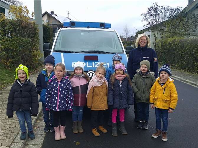 Polizei besucht Vorschulkinder