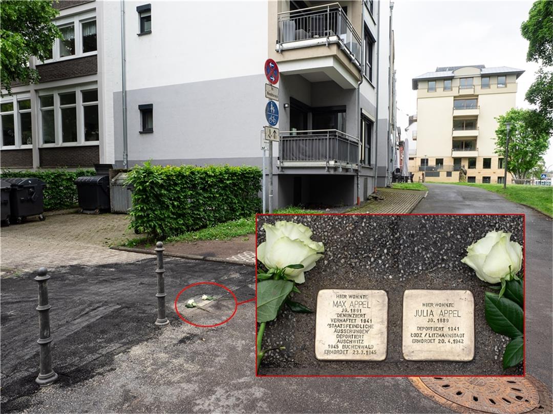 Stolpersteine von Julia und Max Appel wiedereingesetzt