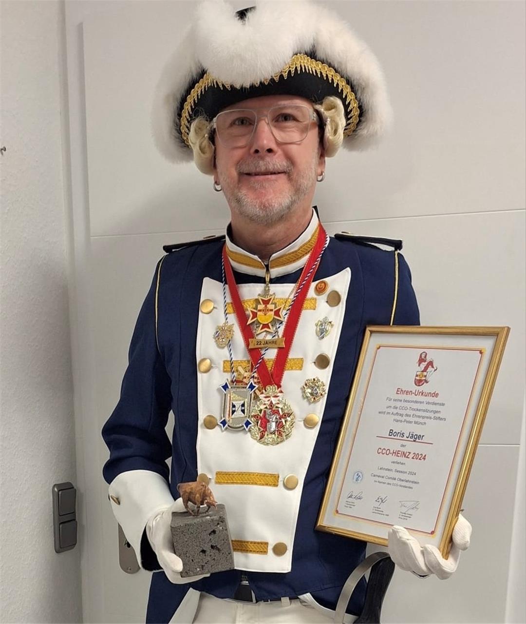 Boris Jäger mit dem CCO-Heinz ausgezeichnet