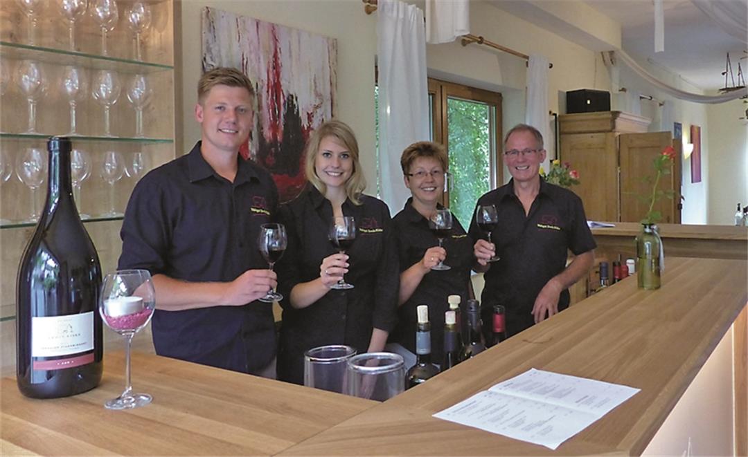 Feiern in der neuen Vinothek