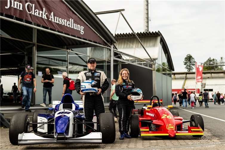 Simone Busch und Frank Färber beim Bosch Hockenheim Historic Jim Clark ...
