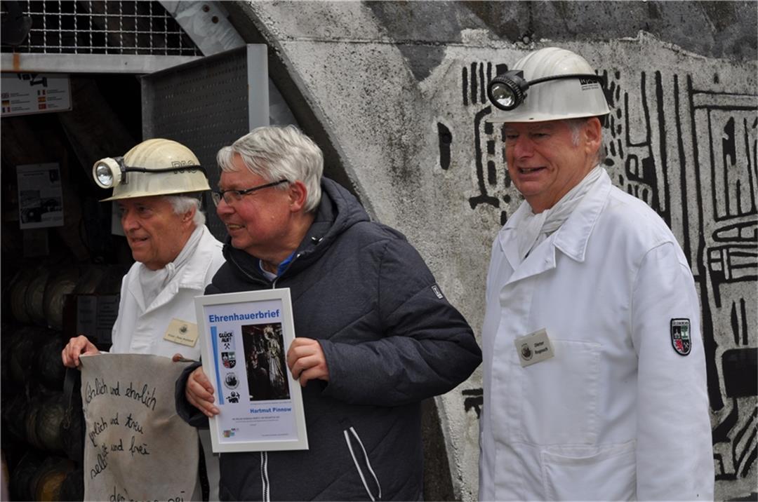Hartmut Pinnow wird Ehrenbergmann