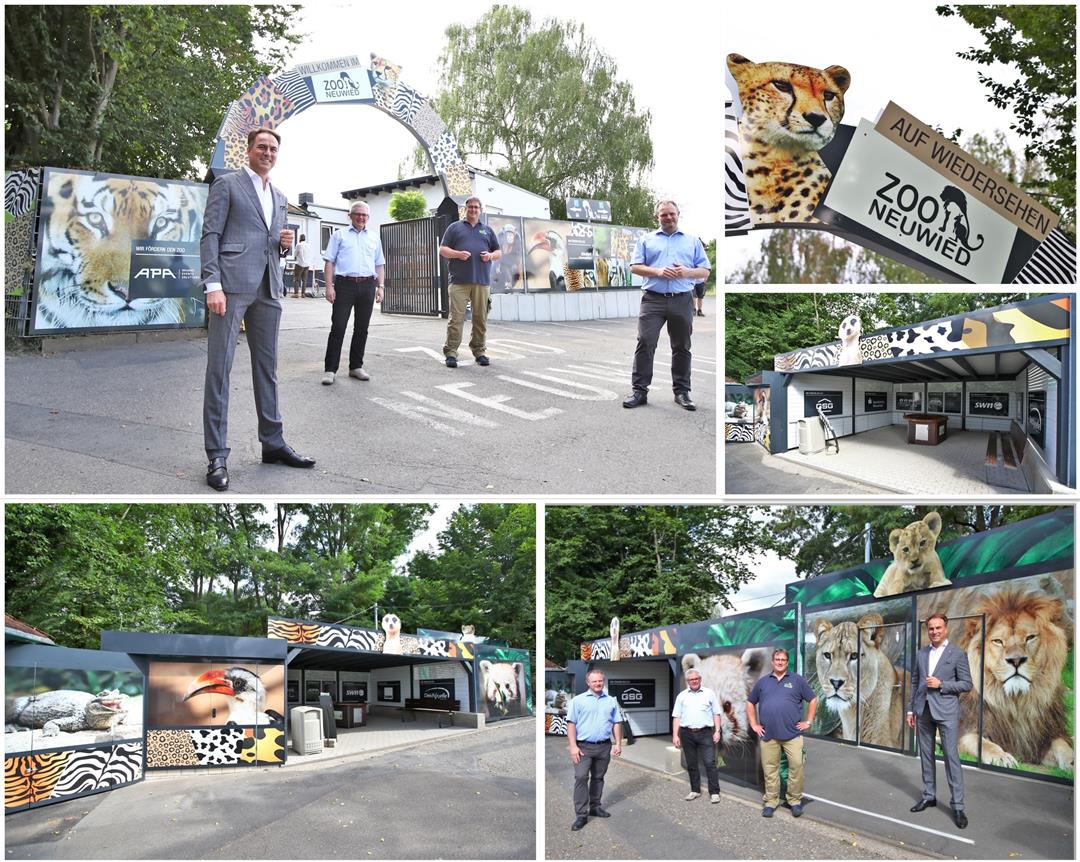 Eingang des Zoos erstrahlt in neuem Glanz