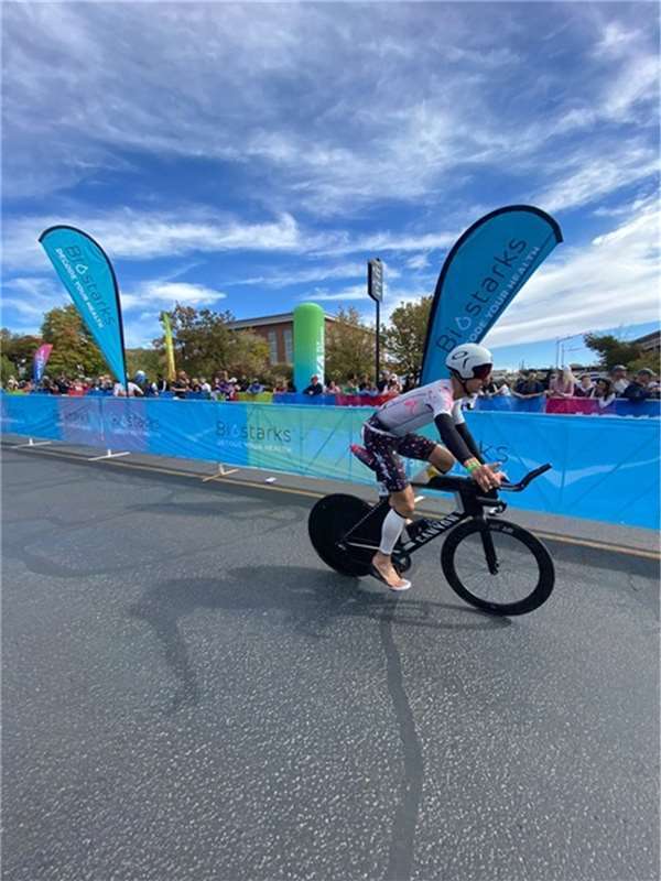Otto Ströbel und Max Stubbe beim Ironman