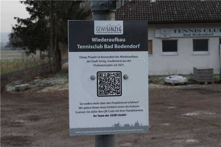 QR-Code-Schilder sorgen für mehr Transparenz bei Wiederaufbauprojekten