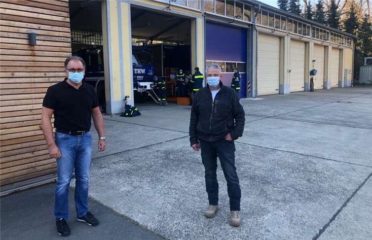 OB-Kandidat Thomas Becher zu Gast beim THW