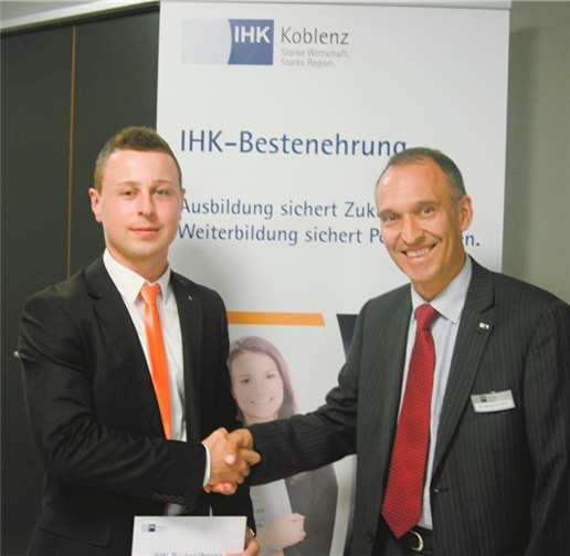 Tim Wittig gehört zu den Prüfungsbesten