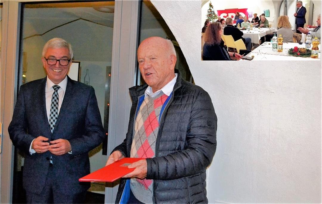 Wilfried Pfeiffer für 40 Jahre SPD Mitgliedschaft geehrt