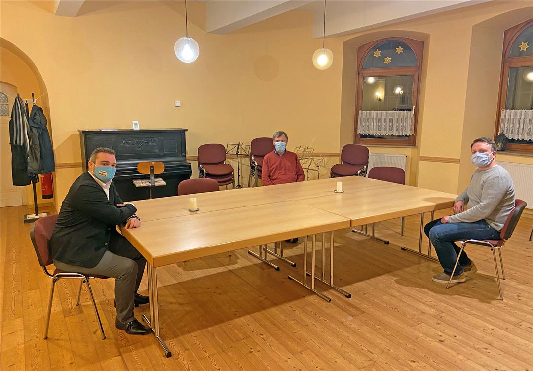 CDU-Landtagskandidat Torsten Welling im Gespräch mit Ortsbeiräten