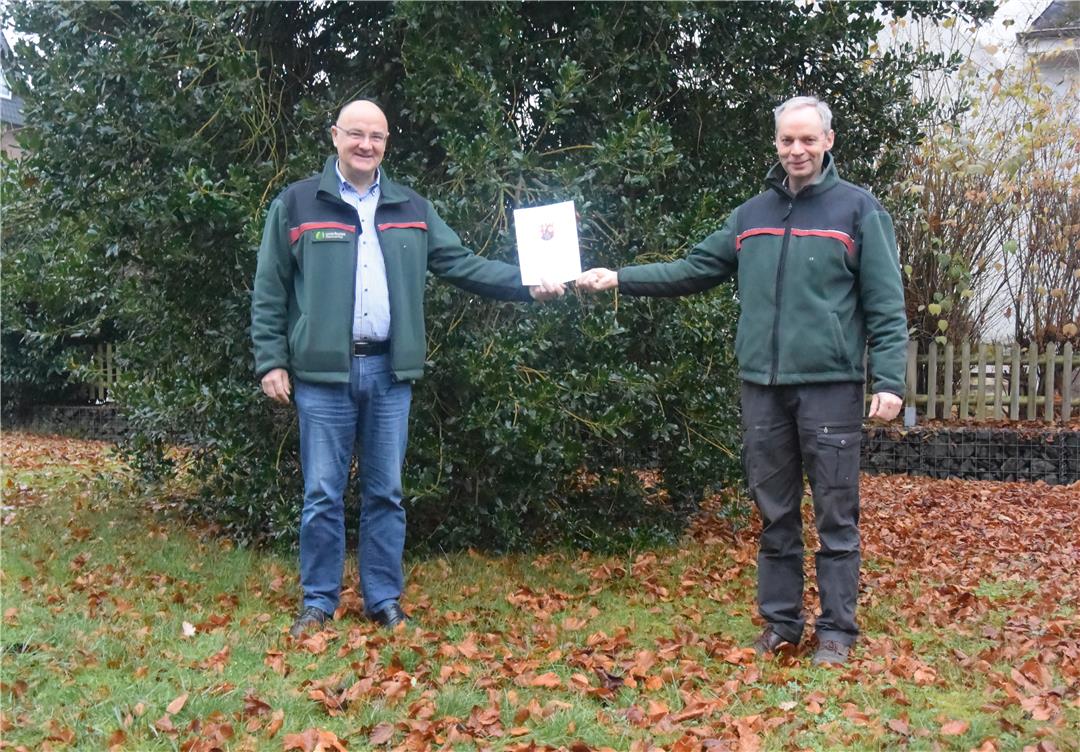 Förster Thomas Tullius wurde für 40 Dienstjahre geehrt