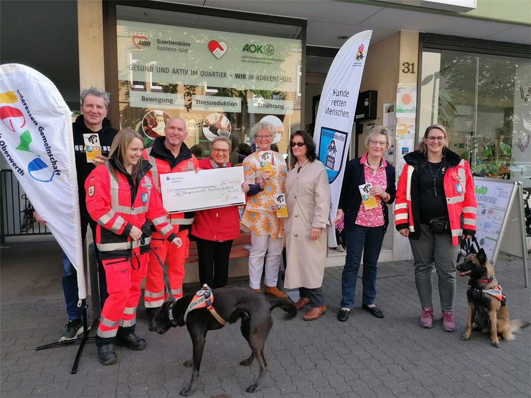 IGVO spendet 1177,50 Euro an Rettungshundestaffel Rhein-Mosel