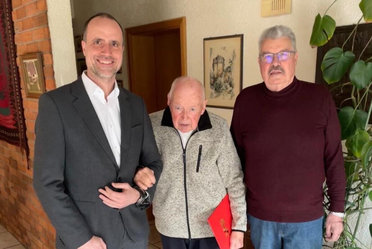 Hans-Egon Mittler mit dem Ehrenbrief der SPD ausgezeichnet