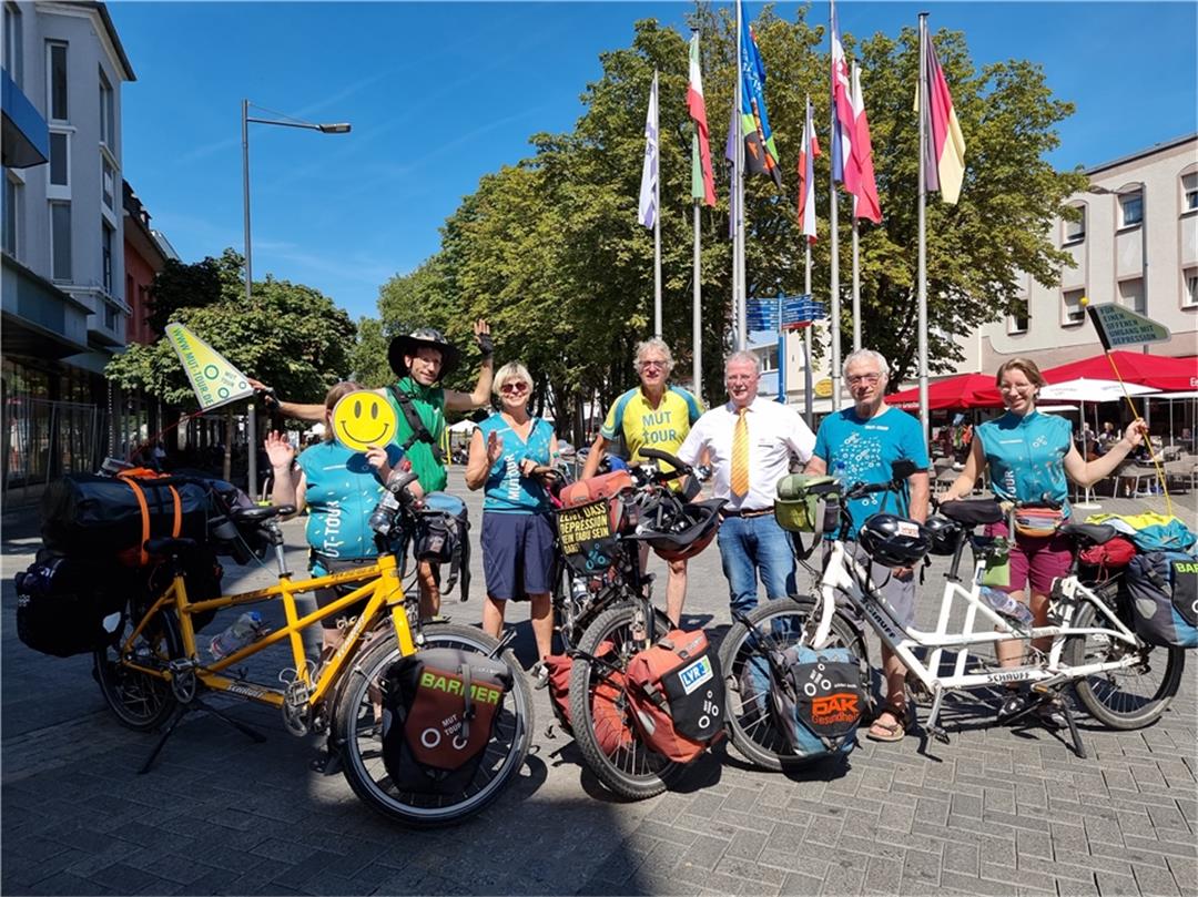 Austausch auf dem Luisenplatz