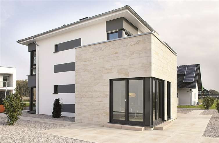 Fassaden im Sandstein-Design