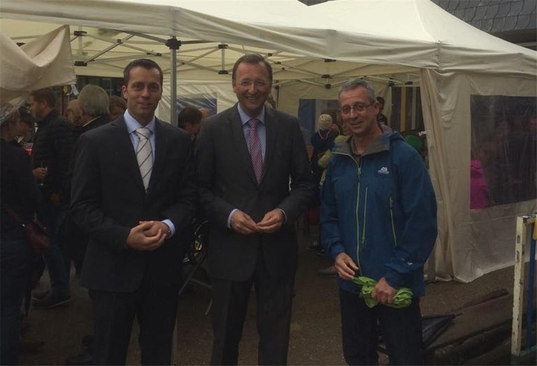 Josef Oster zu Gast beim Spatenstich in Urbar